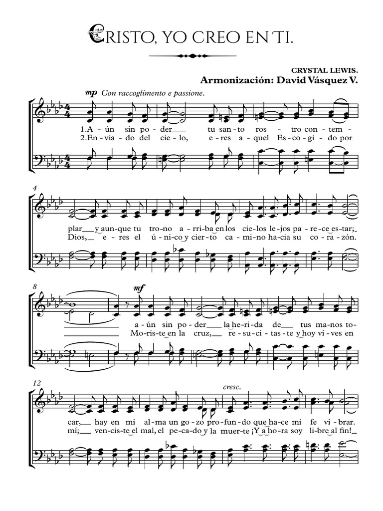 Cristo, Yo Creo en Ti | PDF