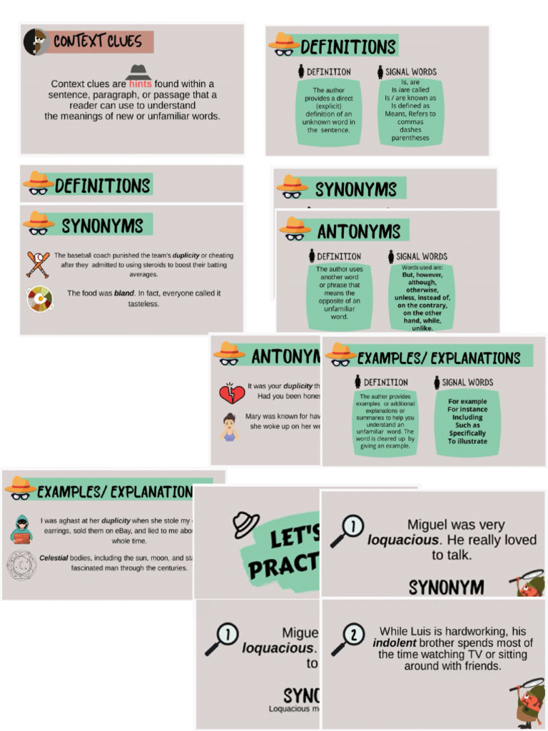 COntext Clues English 9 | PDF