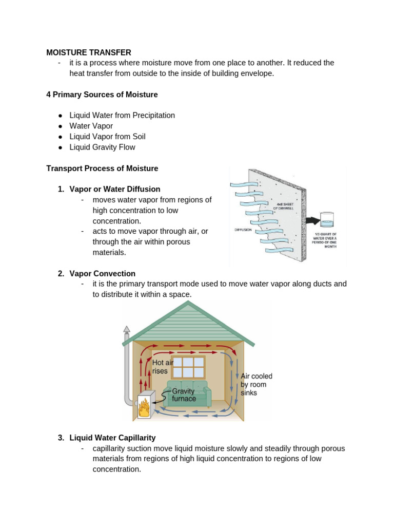 Moisture Transfer | PDF