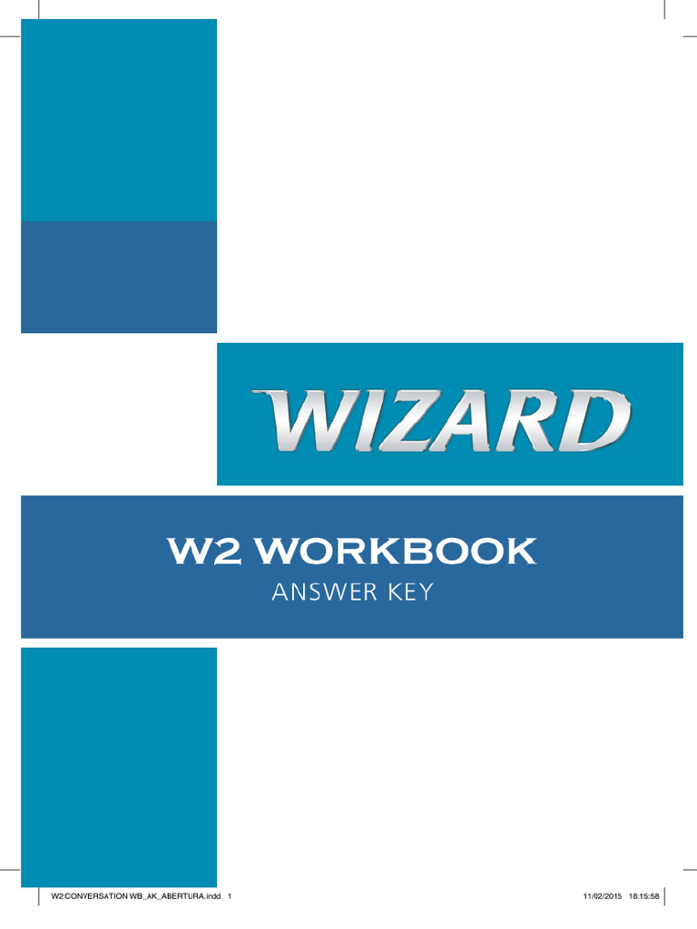 W2 WorkBook Answer key | PDF