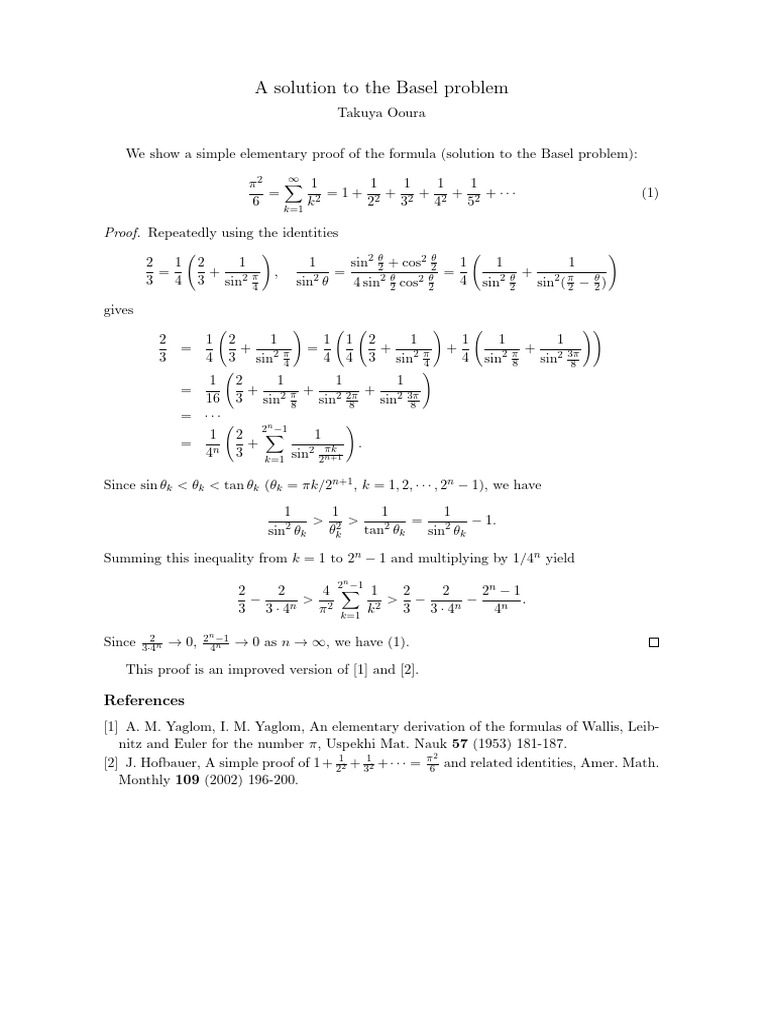 Basel Proof | PDF