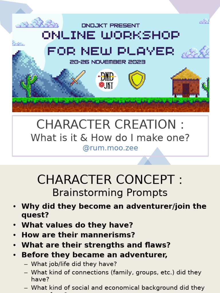 Character Creation | PDF