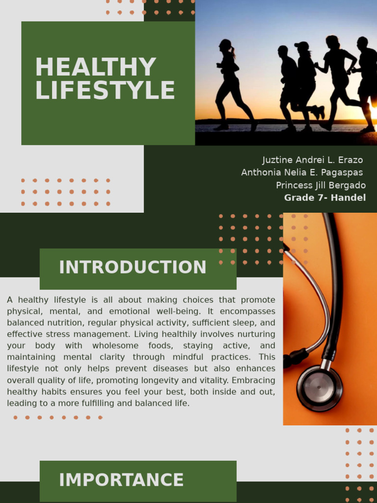 Healthy Lifestyle Presentation | PDF