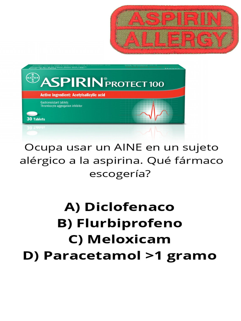 Aspirina y Sensibilidad Cruzada | PDF