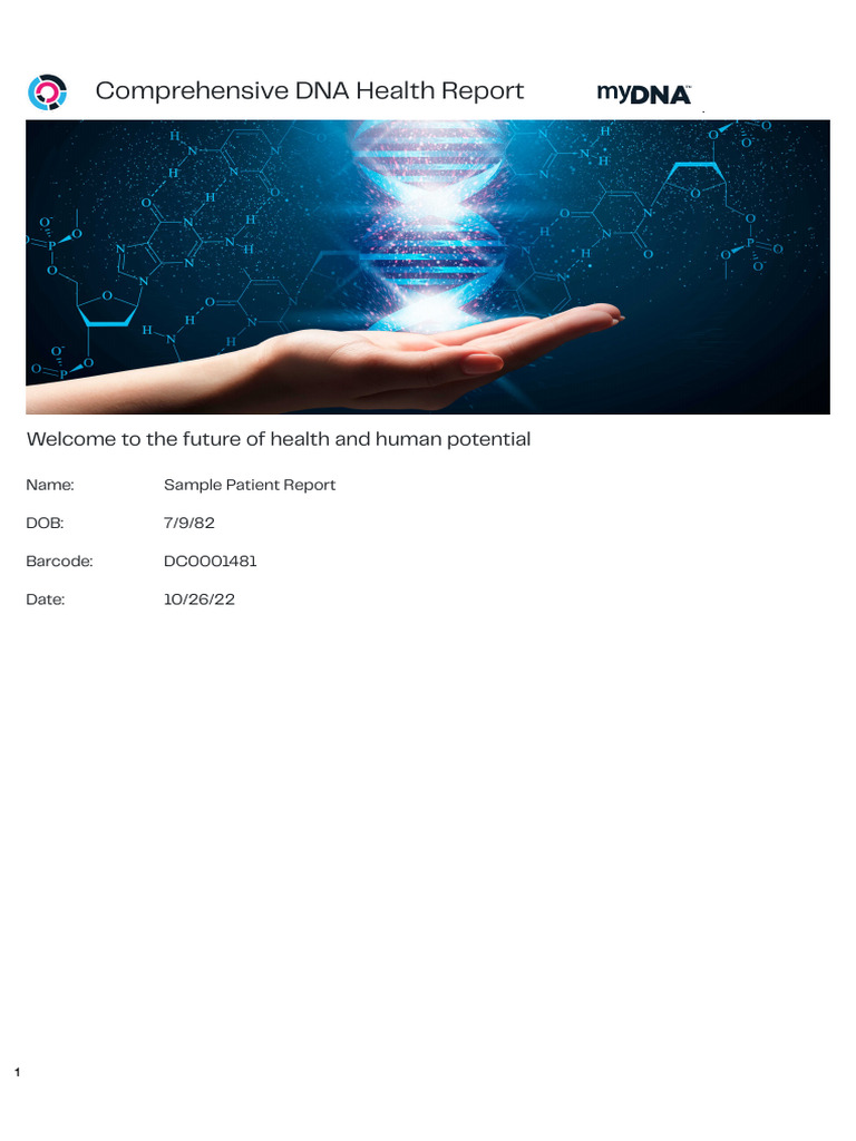 Genetic Methylation Check Sample Report | PDF | Nutrients | Organic ...