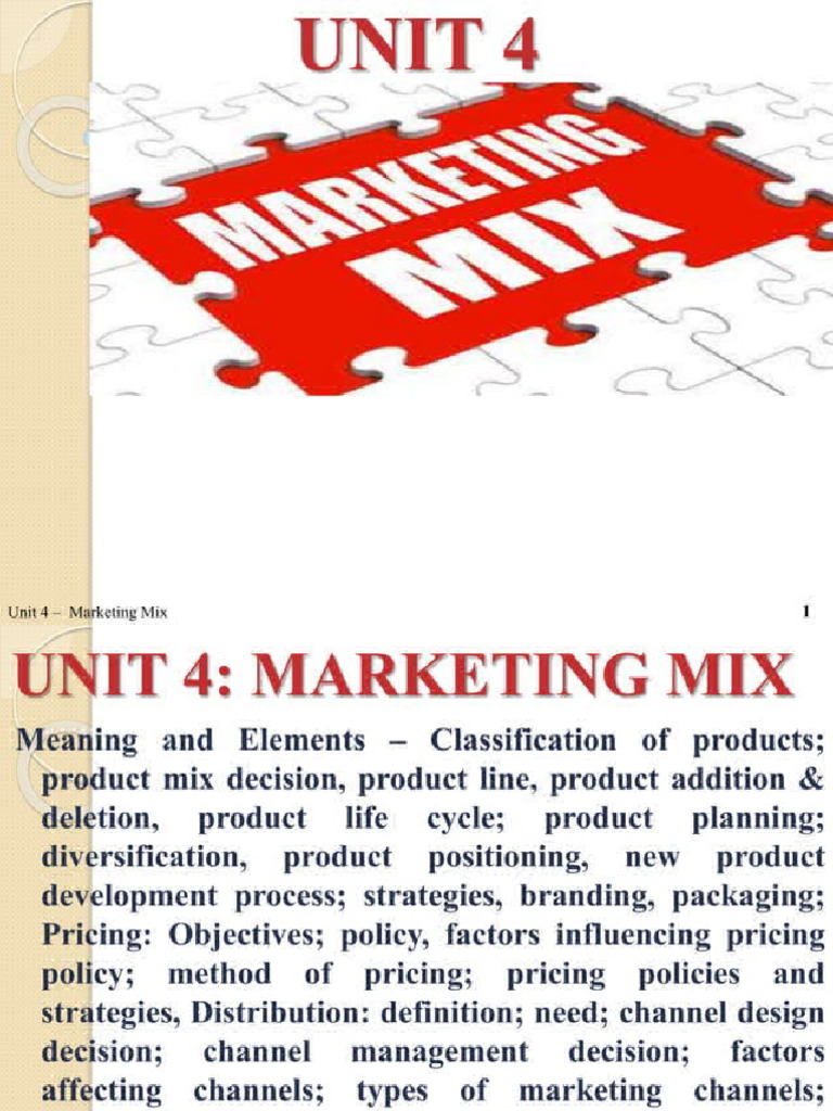 Marketing Mix | PDF