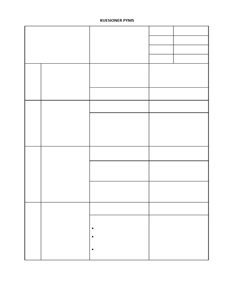 Skrining PYMS (Anak) | PDF