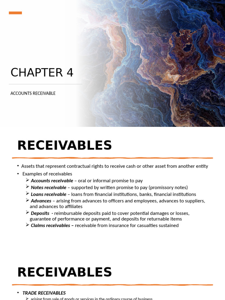 Chapter 4 Receivables | PDF