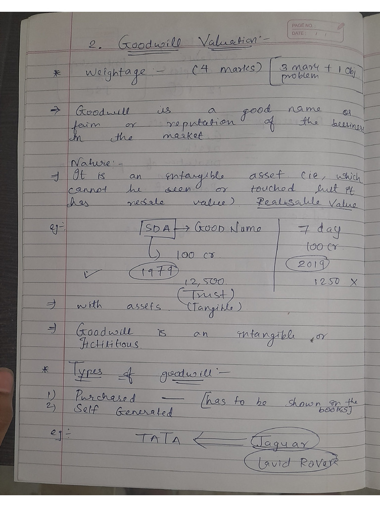 Goodwill(Part1) | PDF