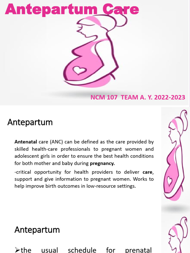 Antepartum Care | PDF