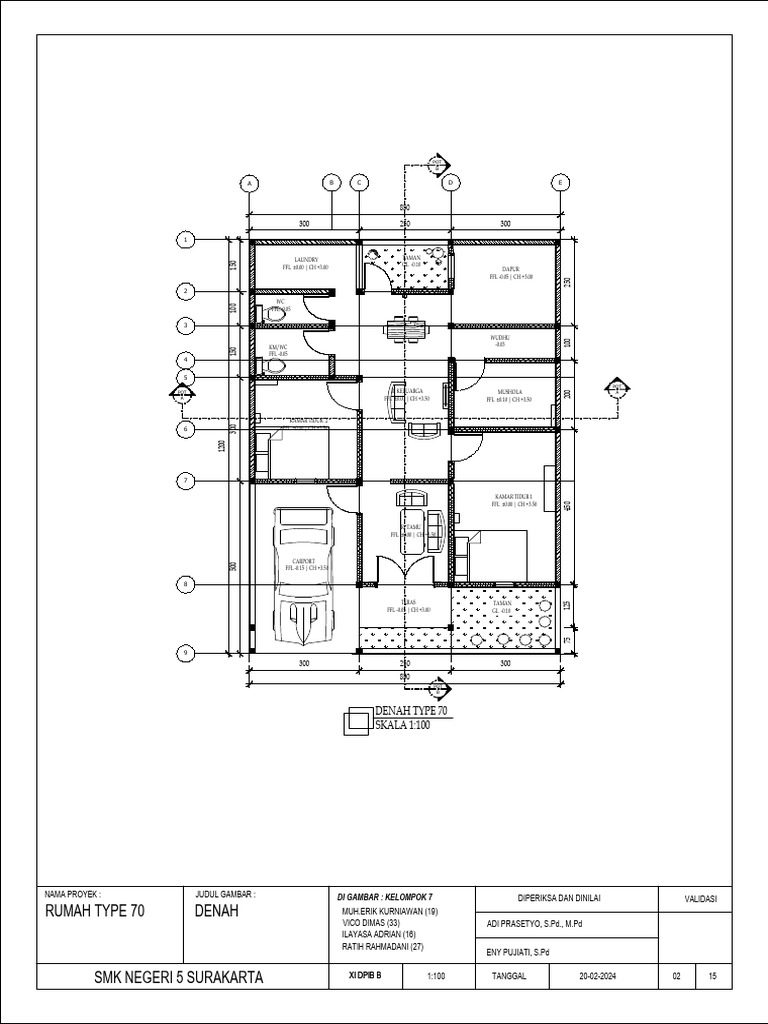 Denah Type 70 Jdi | PDF