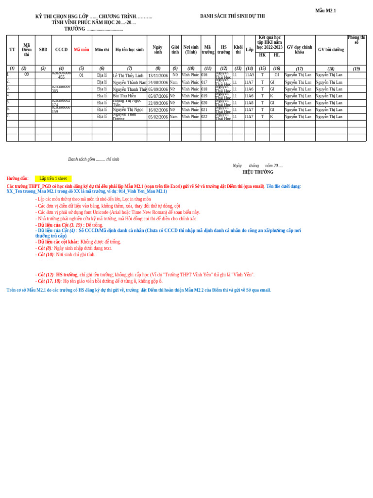 Bản Sao Bản Sao 2 - Mau M2 - HSG | PDF