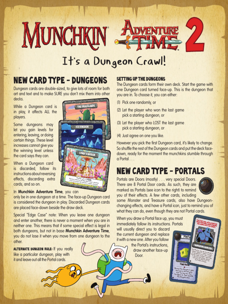 Munchkin Adventure Time 2 It's A Dungeon Crawl! + | PDF