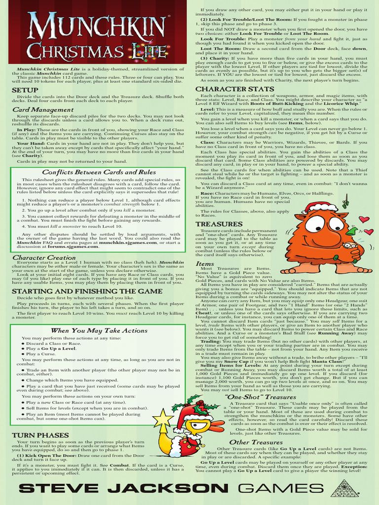 Munchkin Christmas Lite | PDF