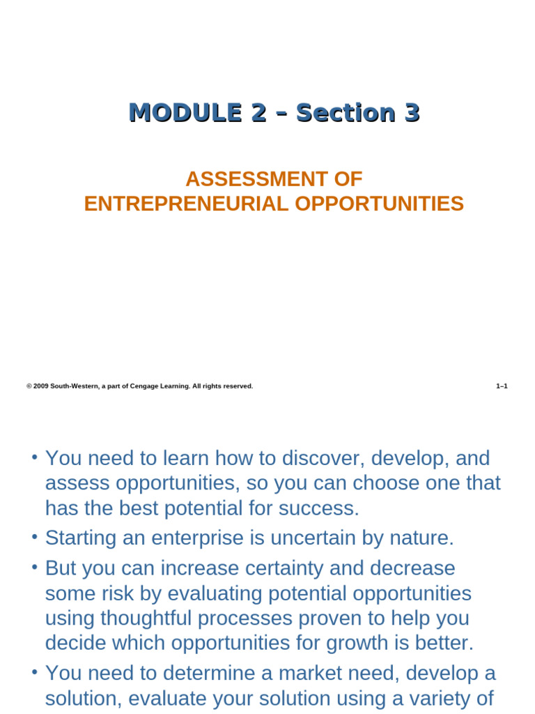 Module 2 Section 3 | PDF | Swot Analysis | Private Sector