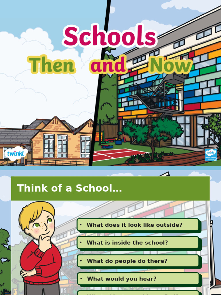 T H 1695644170 Schools Then and Now Powerpoint 2 - Ver - 1 | PDF