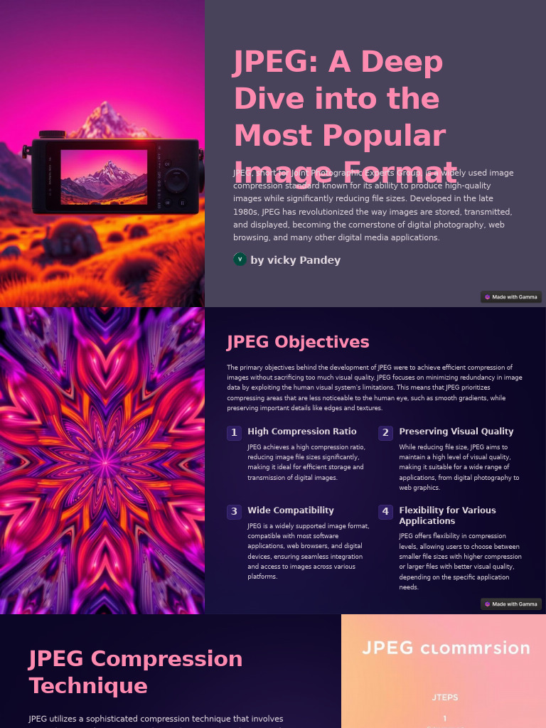 JPEG A Deep Dive Into The Most Popular Image Format | PDF