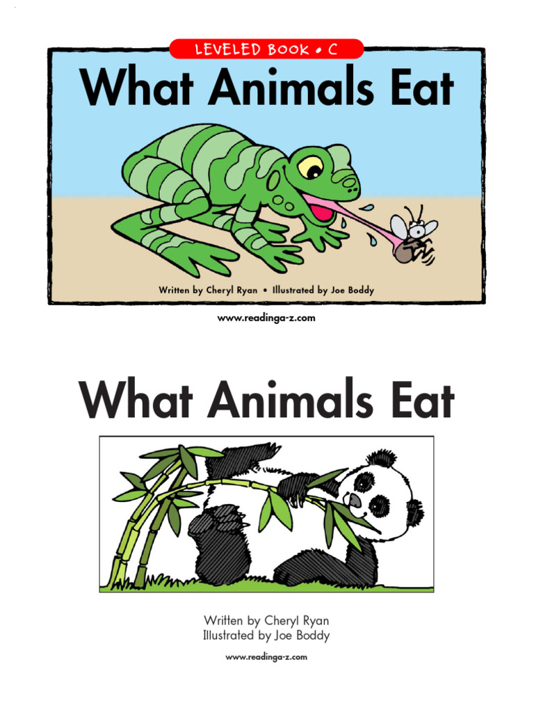 1 - What Animals Eat - Reading | PDF