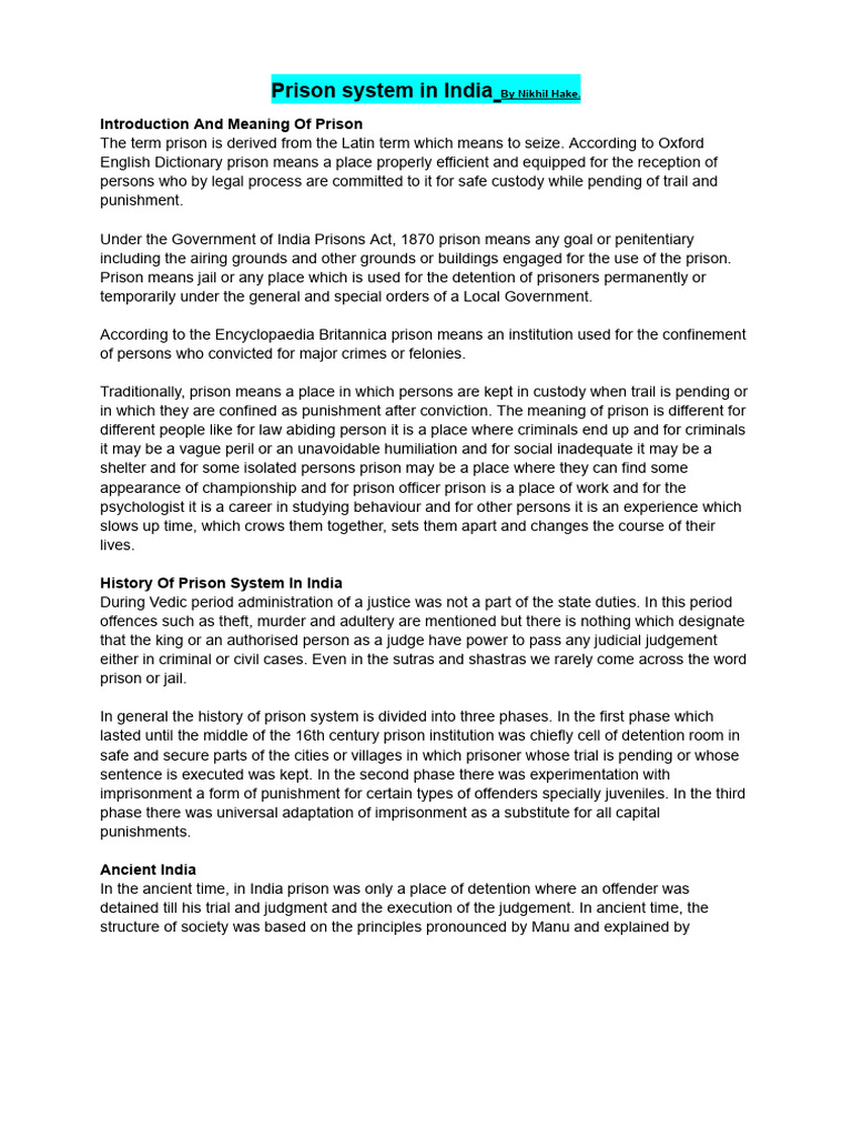 prison system | PDF