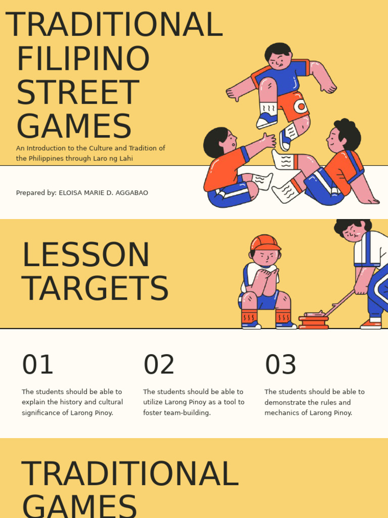 Module 4 Traditional Filipino Street Games | PDF