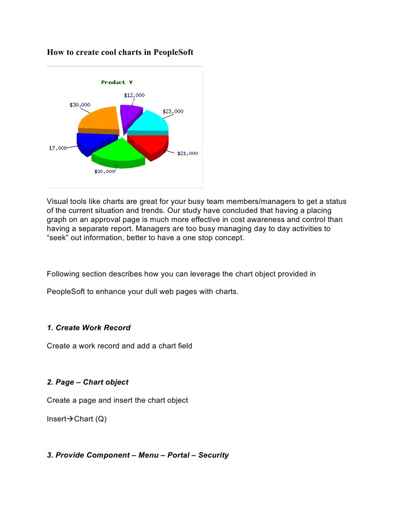 How To Create Cool Charts in People Soft | PDF | Chart | Information ...