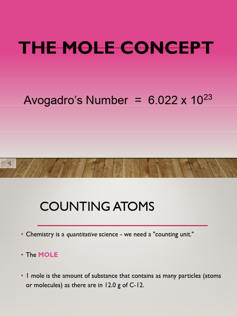 The Mole Concept Final | PDF | Mole (Unit) | Molecules