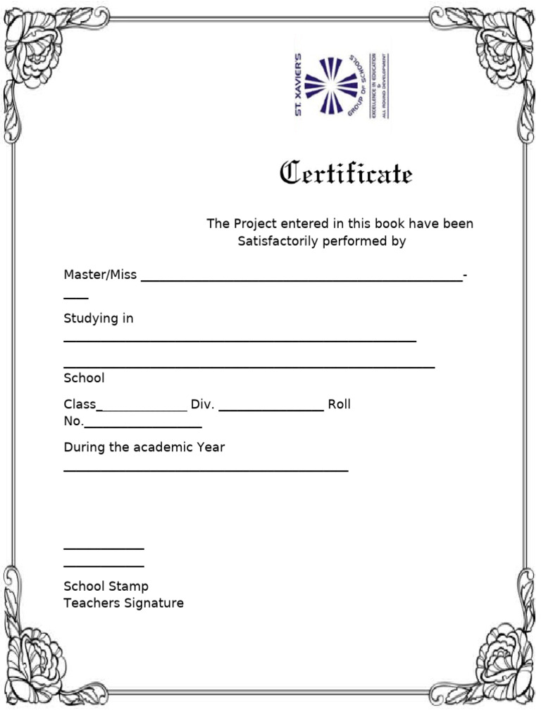 Certificate | PDF