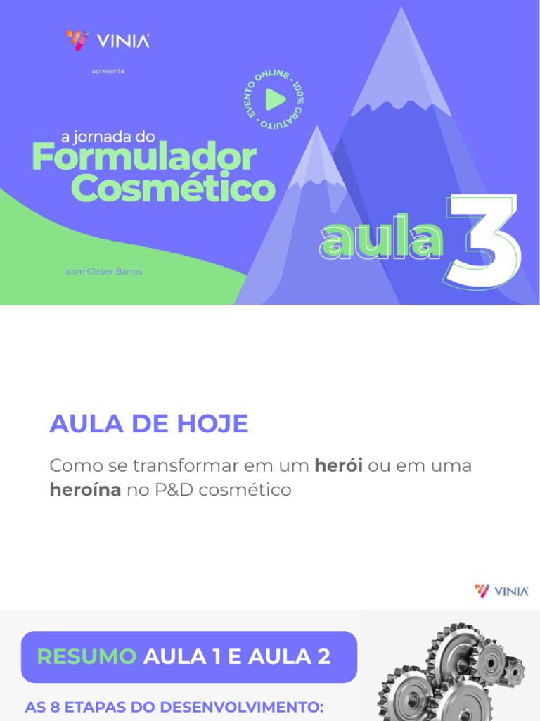 Aula 3 A Jornada Do Formulador Cosmetico | PDF