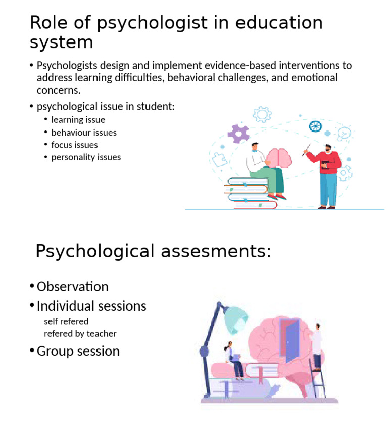Role of Psychologist in Education System | PDF