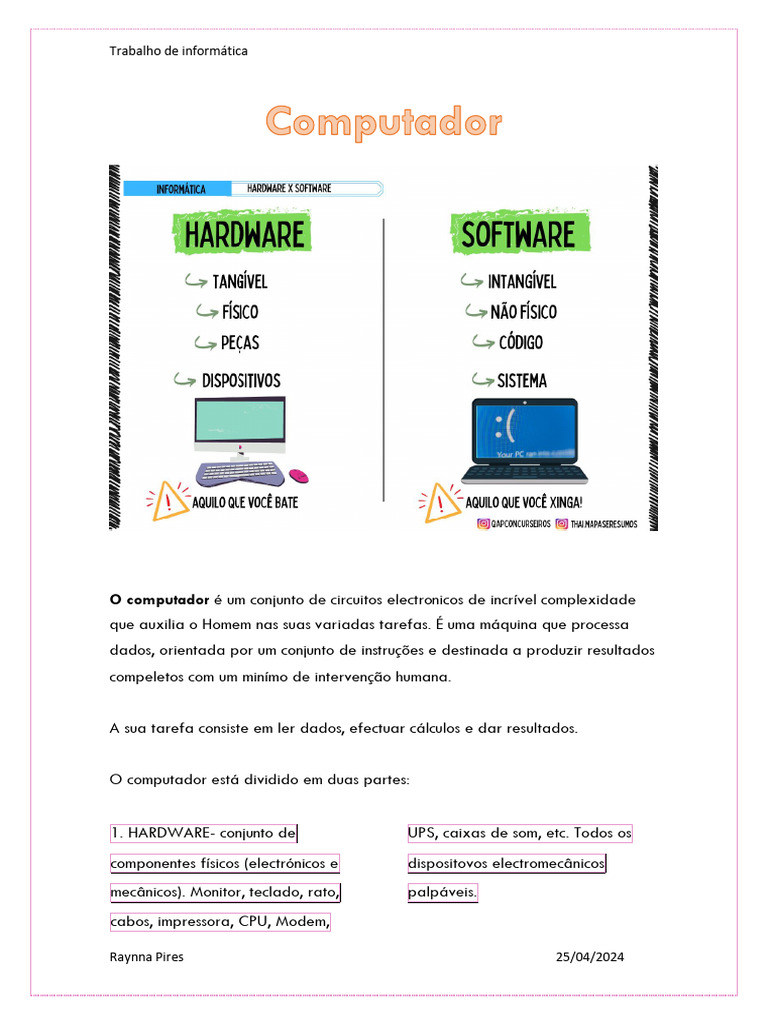 O Cumputador Raynna | PDF