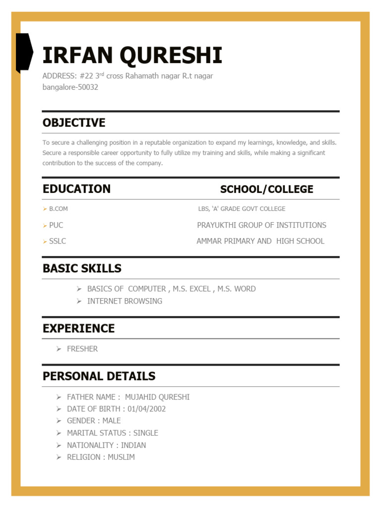 Irfan Resume I. | PDF
