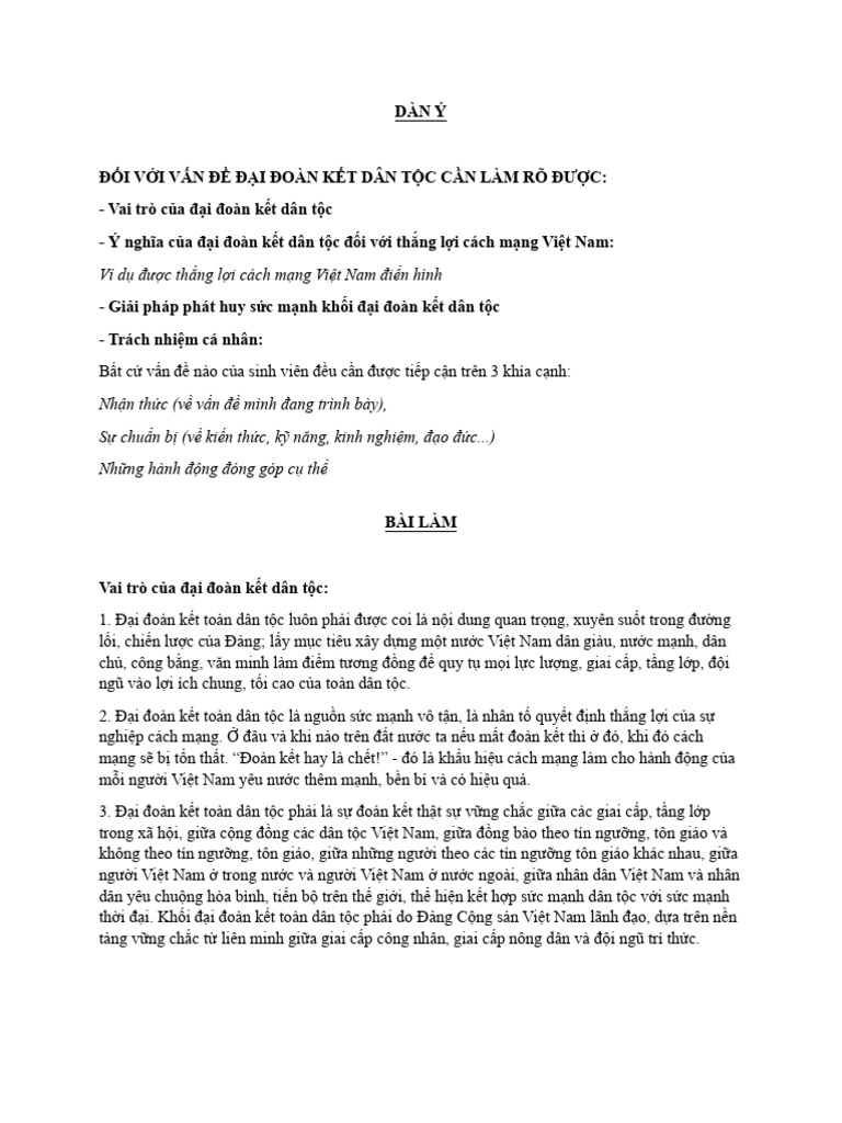 Khoi Dai Doan Ket Dan Toc | PDF