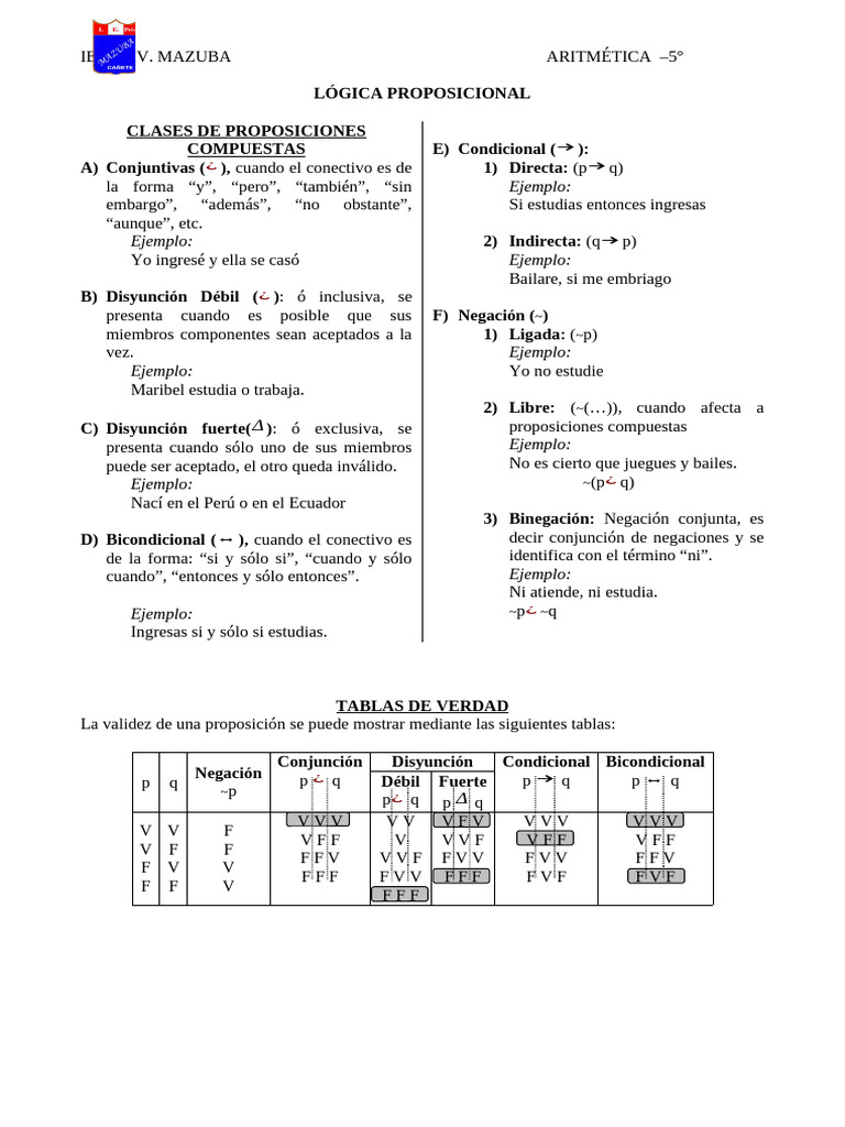 Lógica Proposicional | PDF