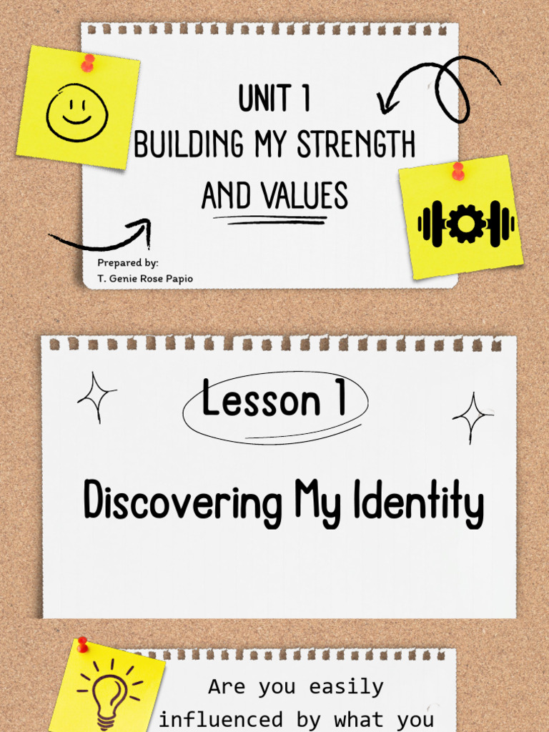 Lesson 1-Discovering My Identity | PDF