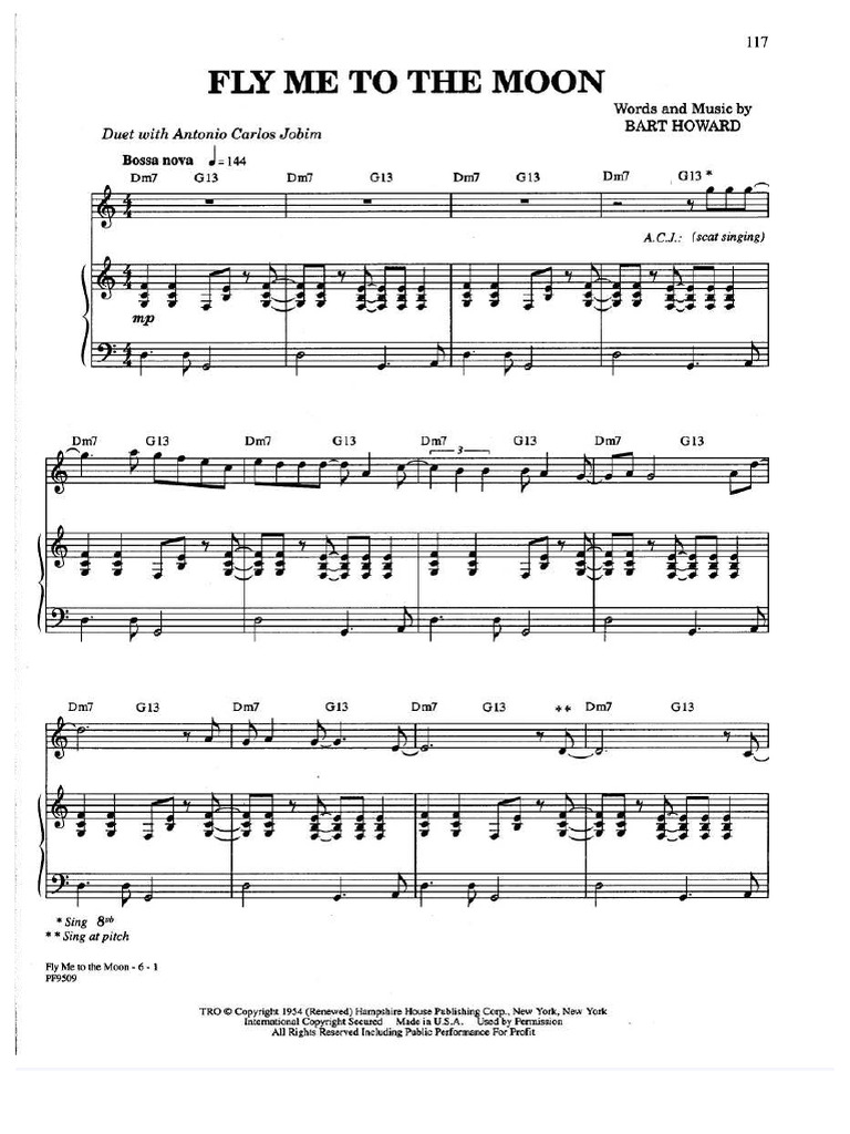 Frank Sinatra Fly Me To The Moon | PDF
