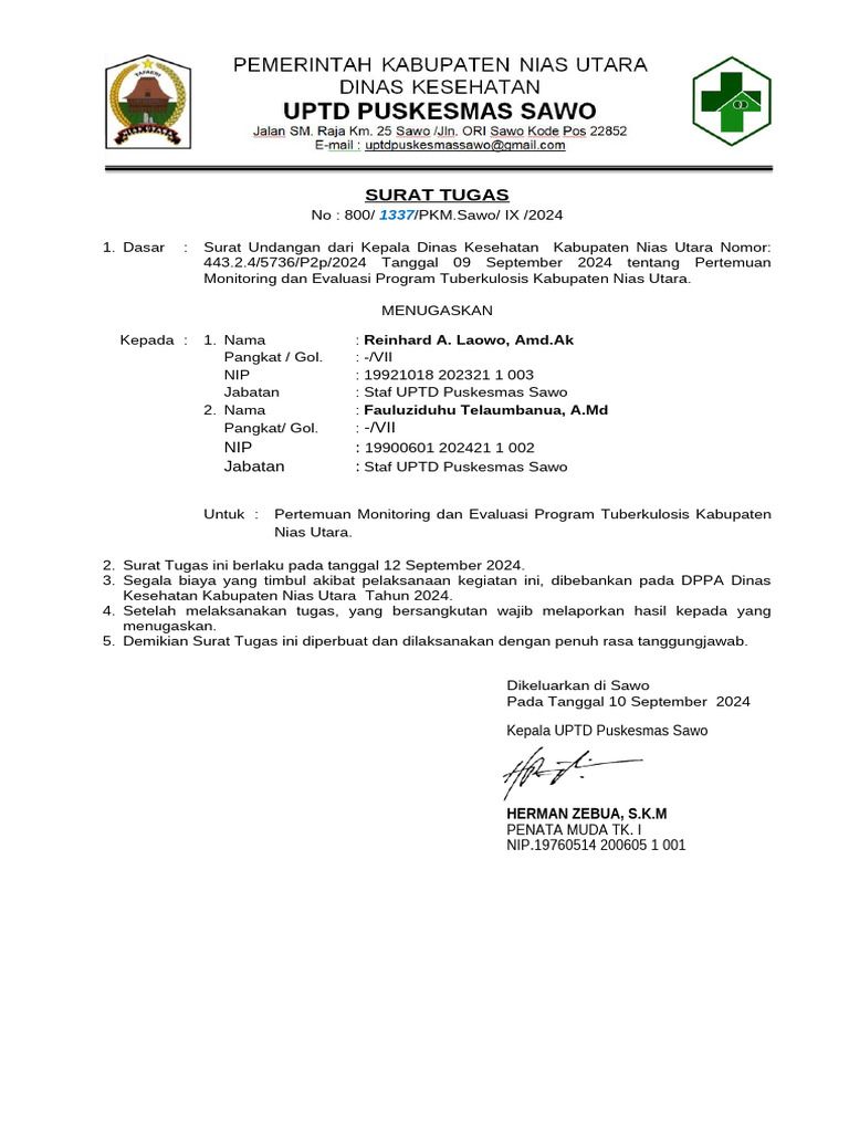 Tuberculosis Program Evaluation Task | PDF