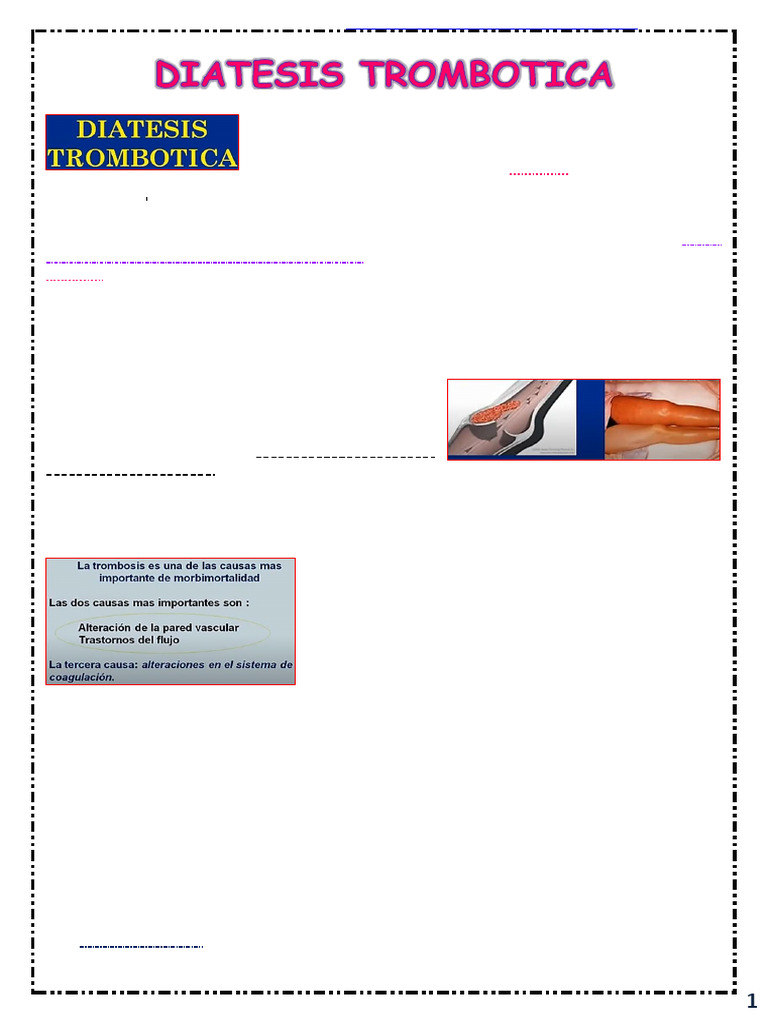 M. Interna 38 - Diatesis Trombrotica | PDF
