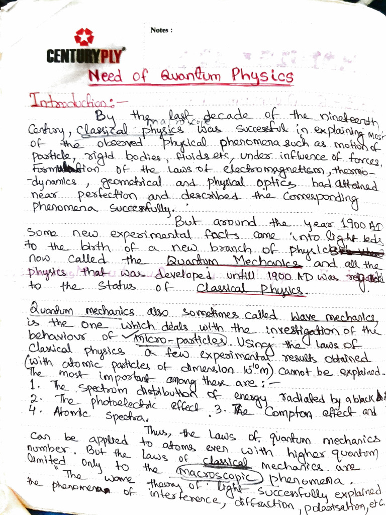 Quantum Mechanics Introduction | PDF