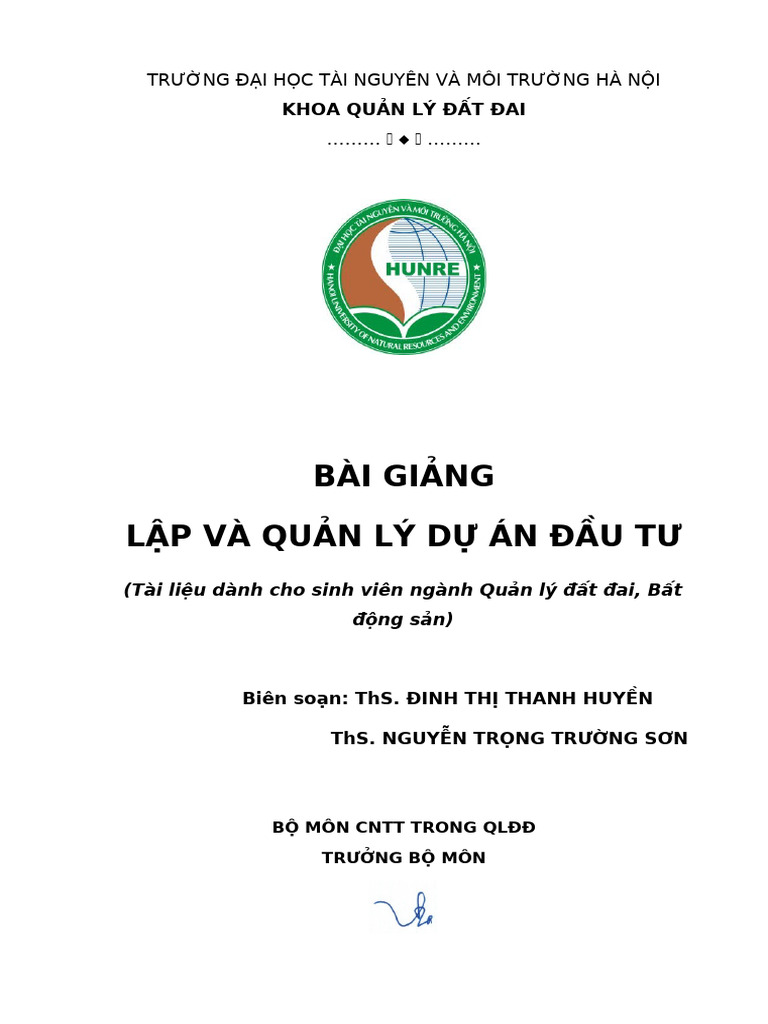 BG L&QLDA DT 2022 cập nhật 2023 | PDF