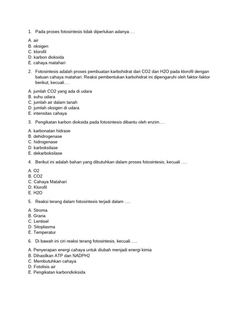 SOAL BIO | PDF