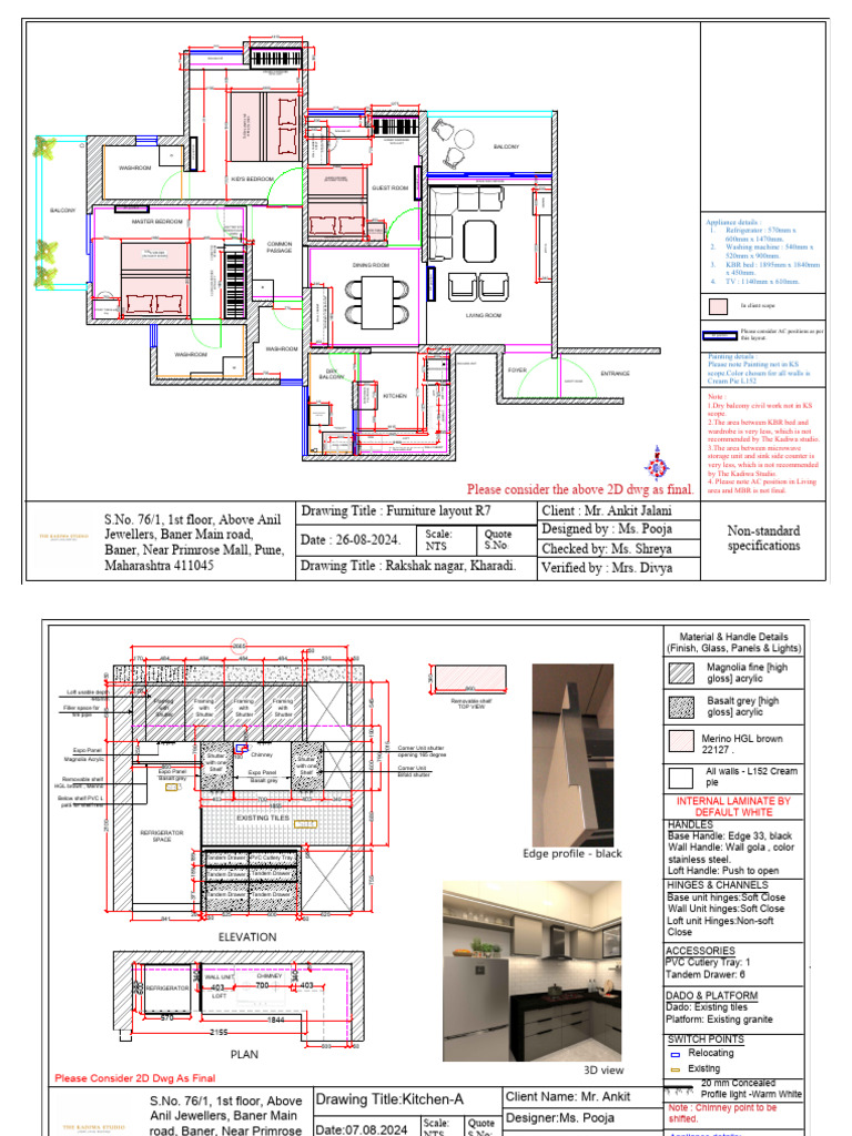 KS - 2d Drawings Merged PDF - MR - Ankit | PDF
