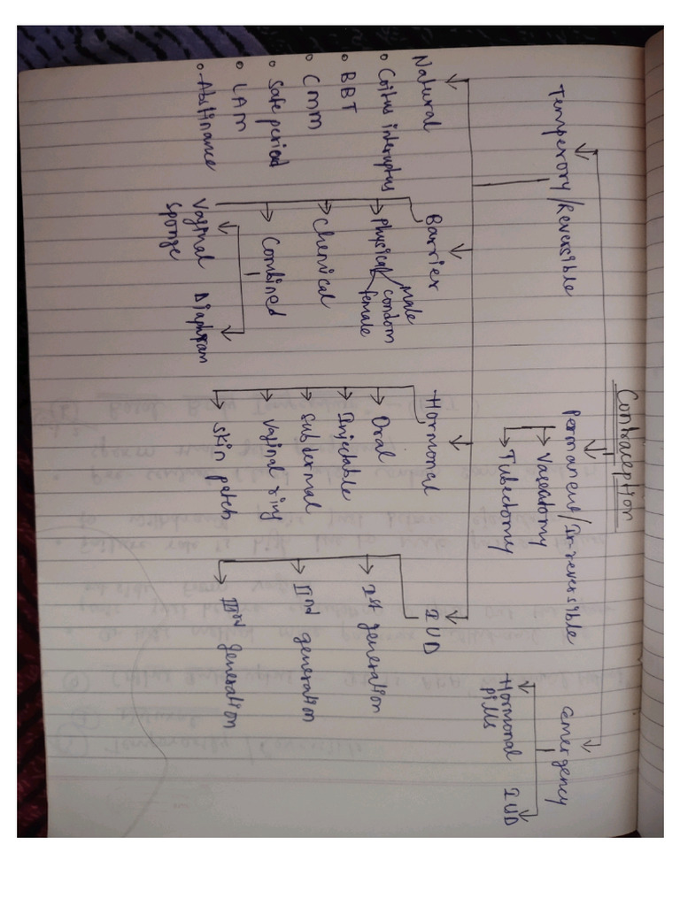 Contraception Flow Chart | PDF