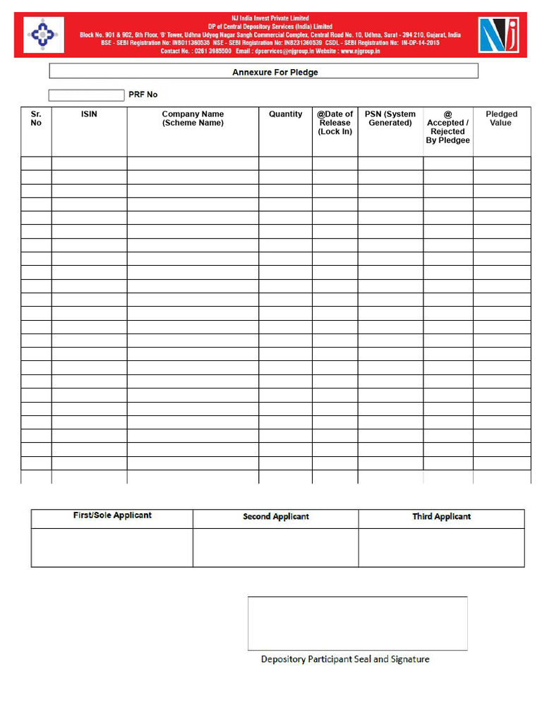 Pledge-Annexure | PDF
