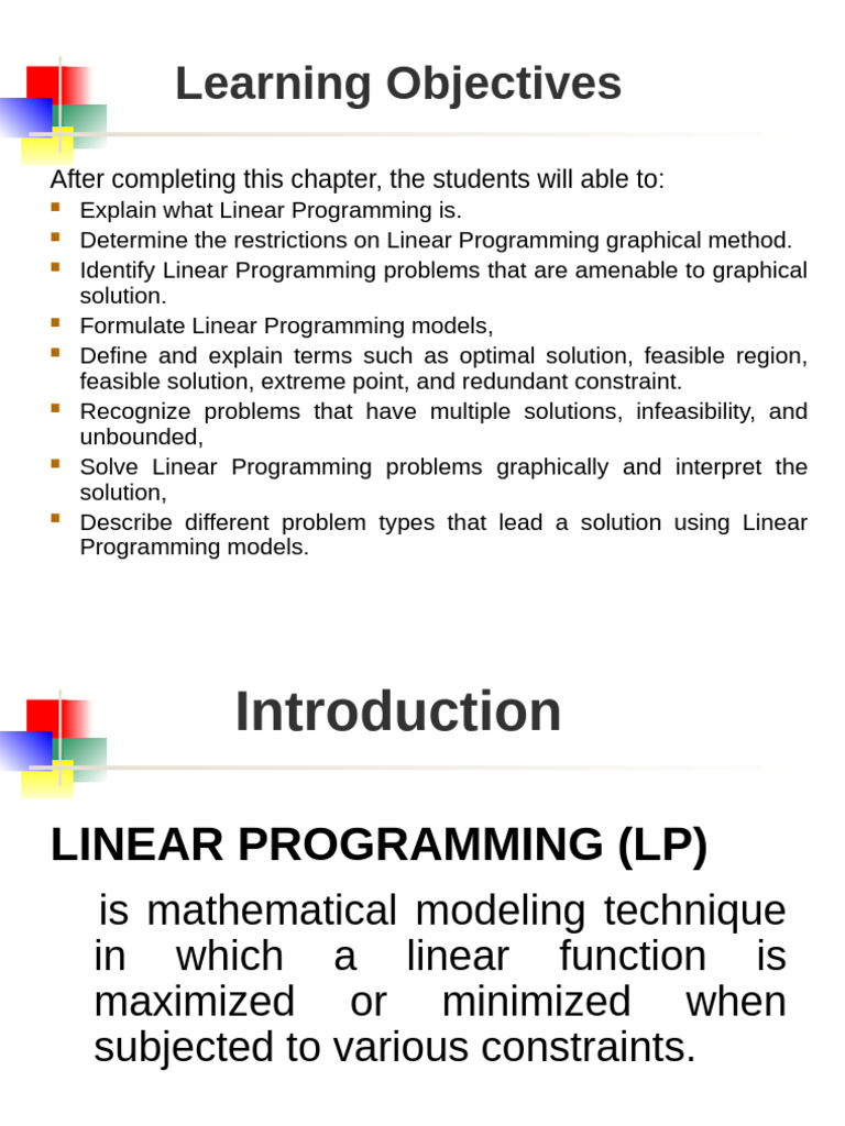 c2 Linear Programming Graphical Method | PDF