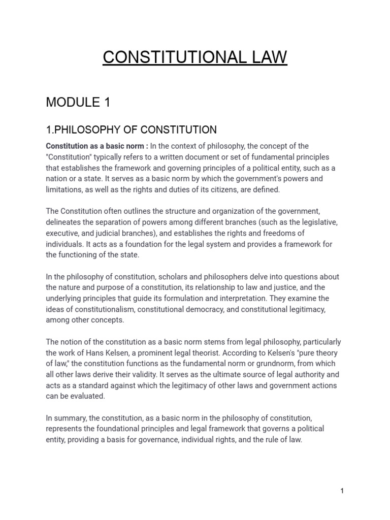 Constitutional Law | PDF