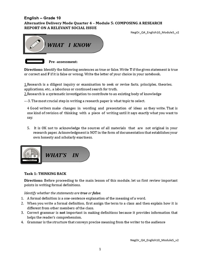 Quarter 4 Module 5 | PDF