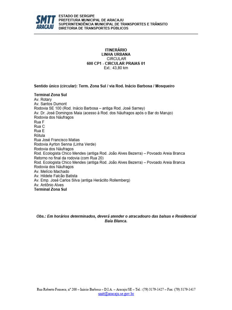 600 CP1 - Circular Praias 01 04.12.20 | PDF