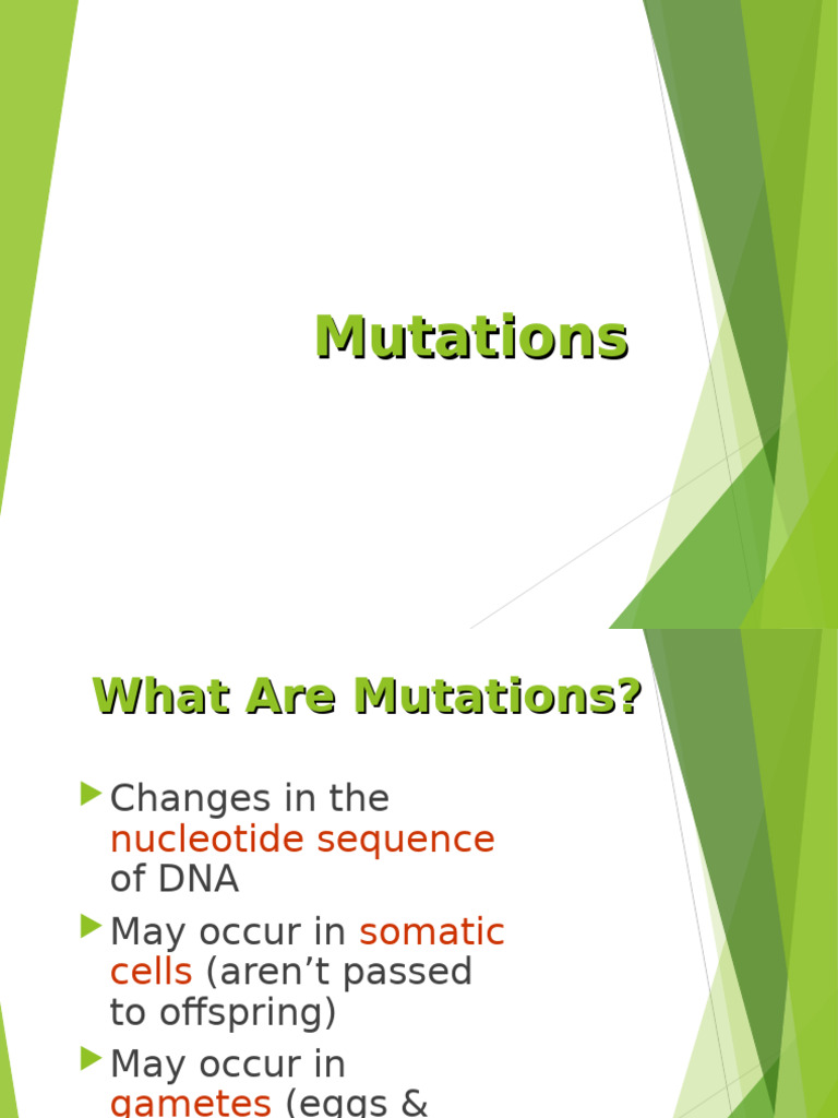 Types of Mutations (Autosaved) | PDF