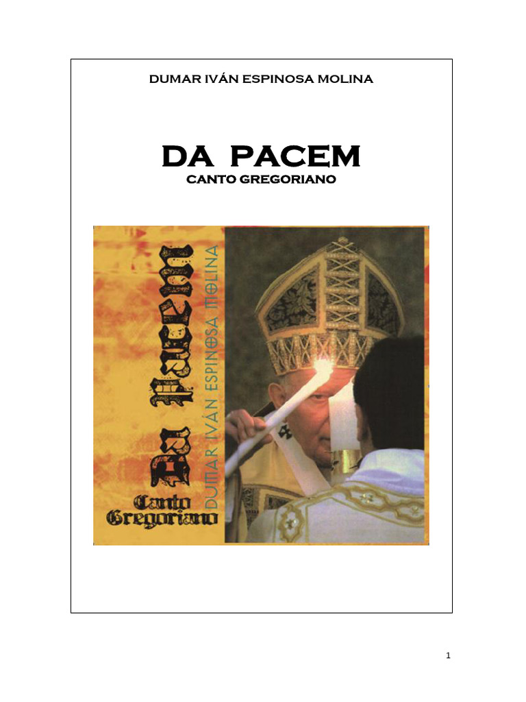 DA PACEM Dumar Espinosa Partituras y Traducciones | PDF | eucaristía | Adoración Cristiana Y ...