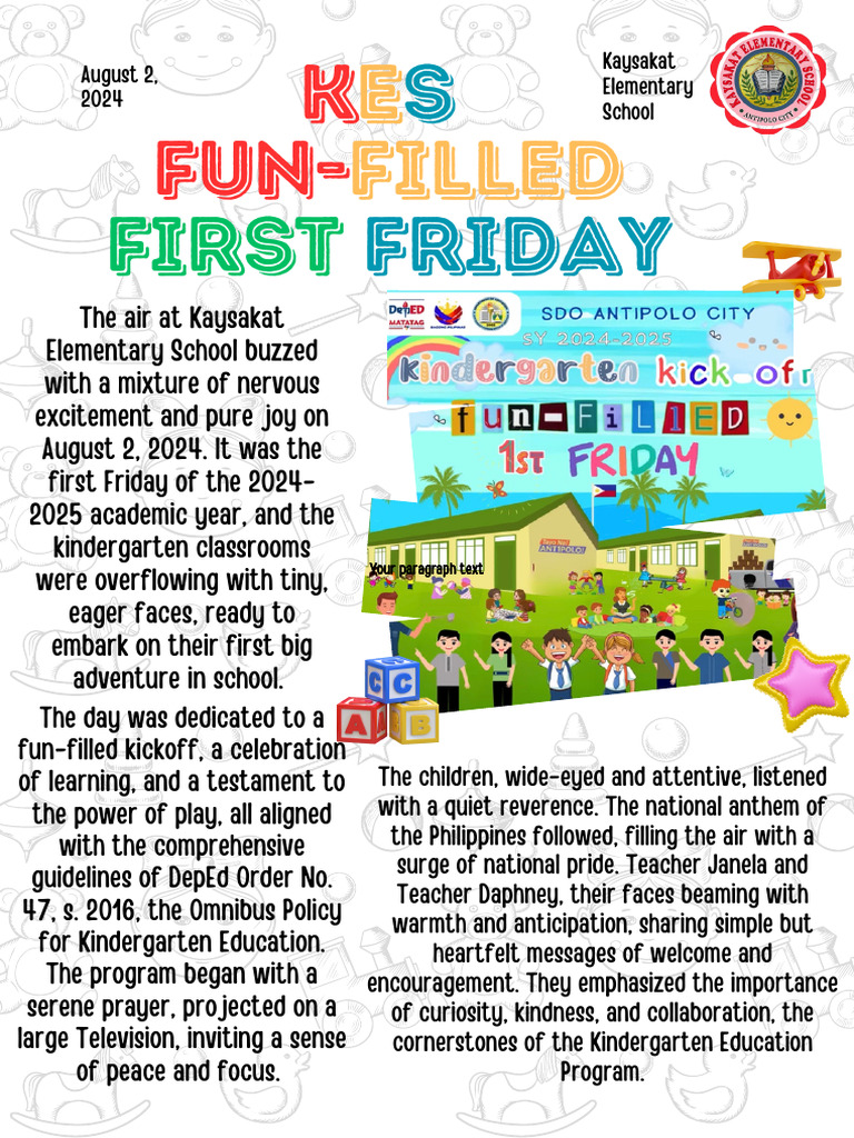 Colorful Simple Fun Kids World Magazine Cover | PDF